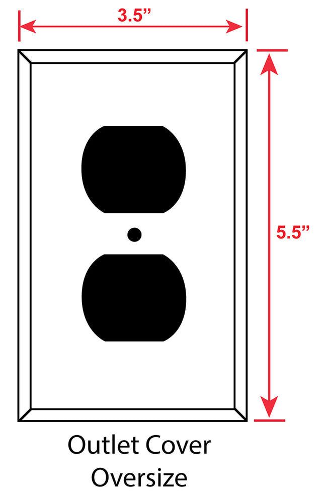 Decorative Printed OVERSIZED Switch Plate - Electrical Switch Cover JU ...