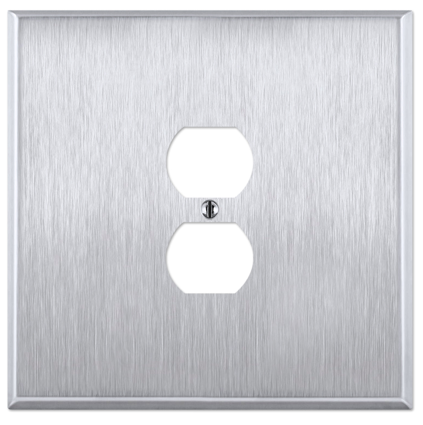 OVERSIZED Stainless Steel Switch Plate Cover, 2 Gang Jumbo Electrical ...