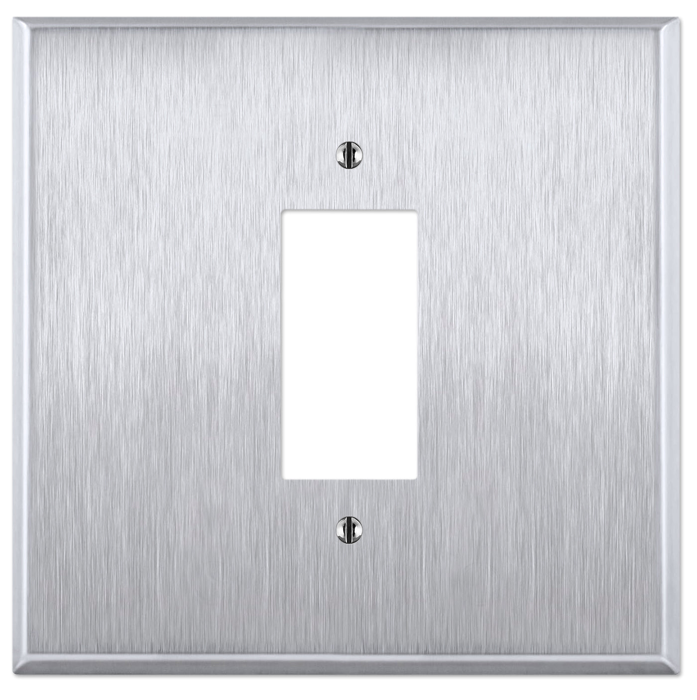 OVERSIZED Stainless Steel Switch Plate Cover, 2 Gang Jumbo Electrical ...