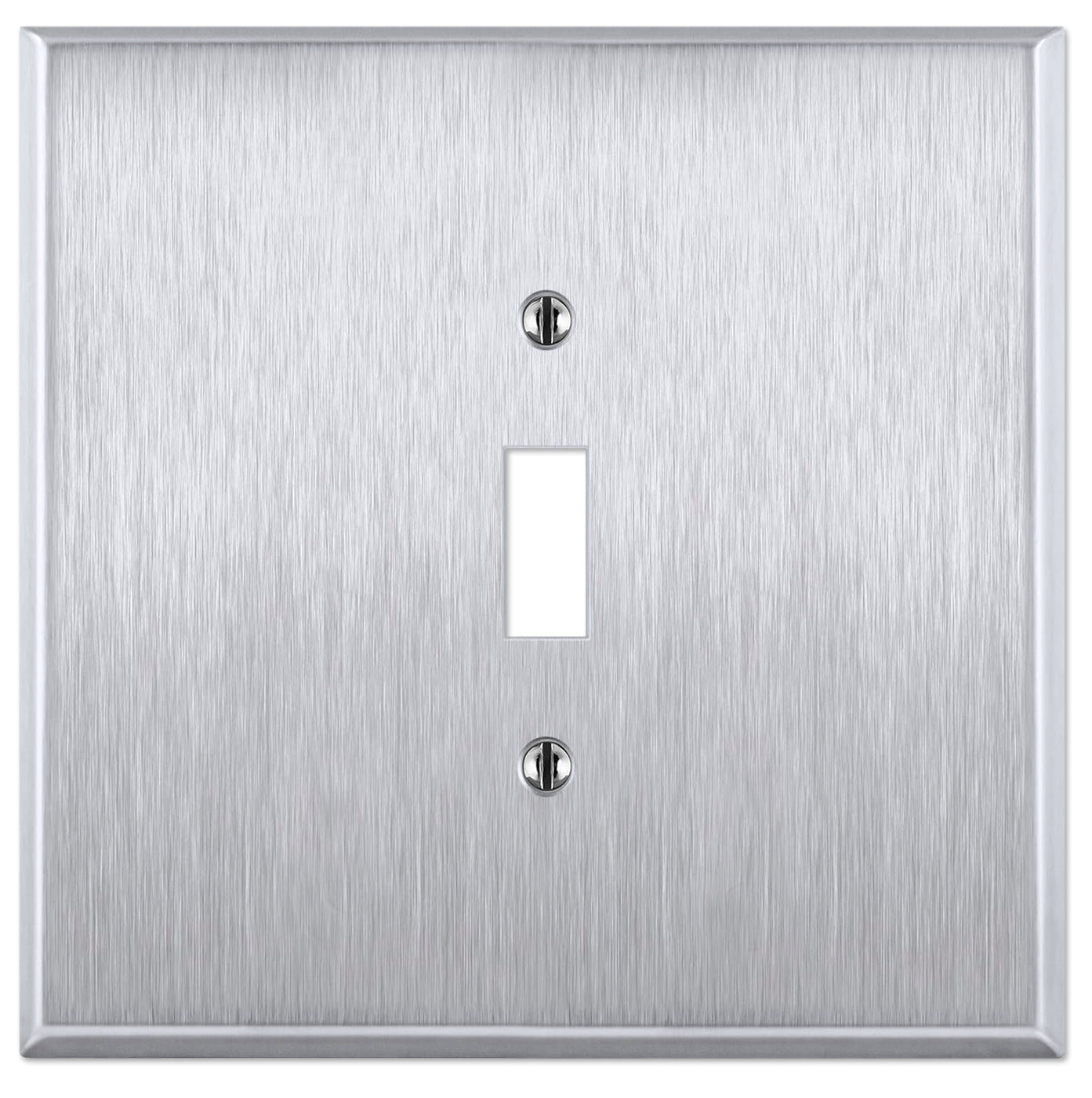 OVERSIZED Stainless Steel Switch Plate Cover, 2 Gang Jumbo Electrical ...